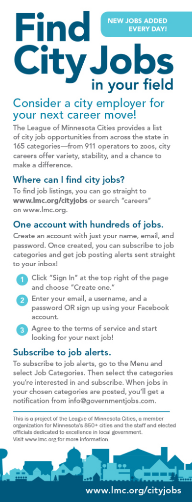 How to Find City Jobs - League of Minnesota Cities